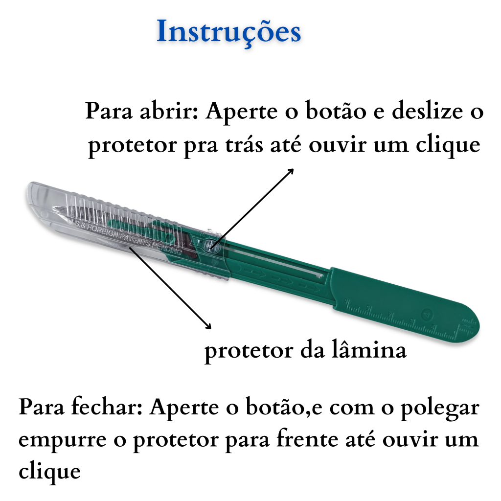 BISTURI COM DISPOSITIVO DE SEGURANÇA Nº23 – STERILANCE – Unic Digital