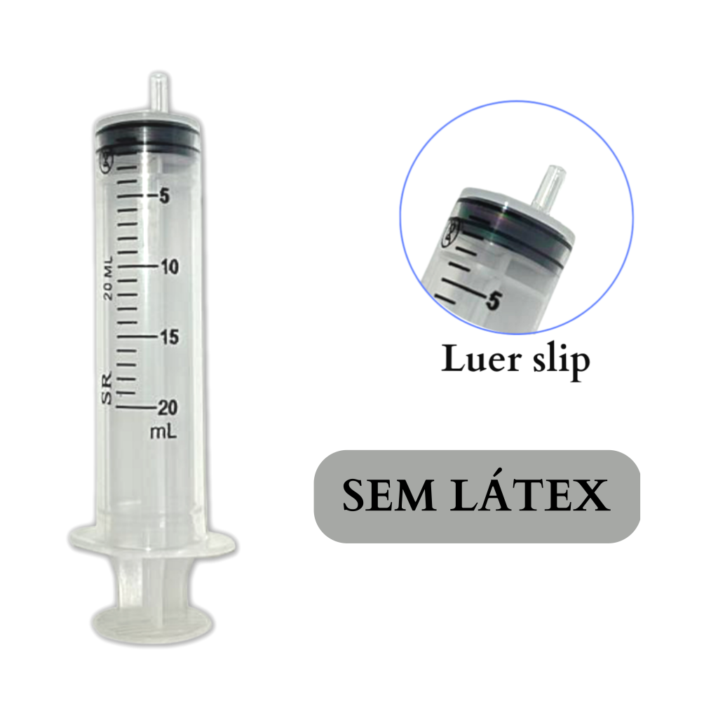 SERINGA 20ML S/AG LUER SLIP – Unic Digital